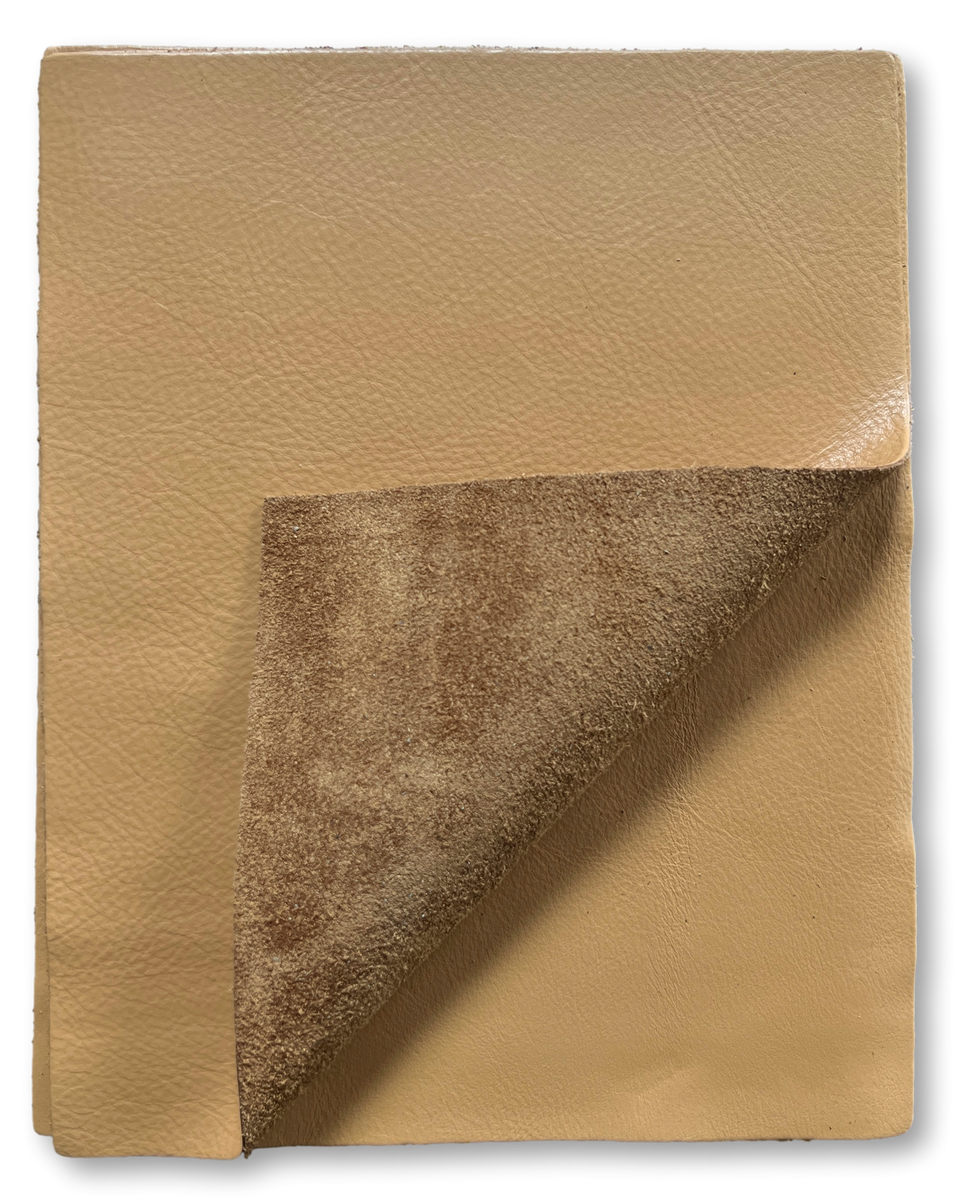 Apricot Natural Grain Cowhide Leather: 8.5" x 11" Pre-Cut Pieces ...