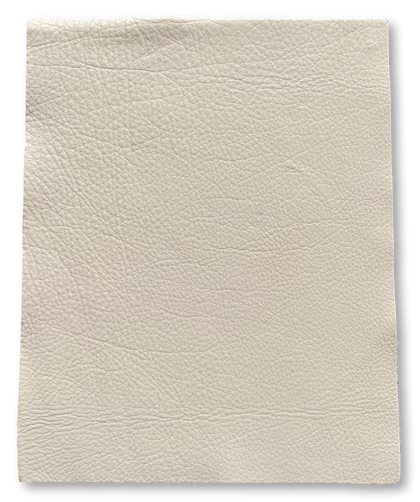 Off White Natural Grain Deer-Tanned Cowhide – Full Aniline Finish, 1.1 ...