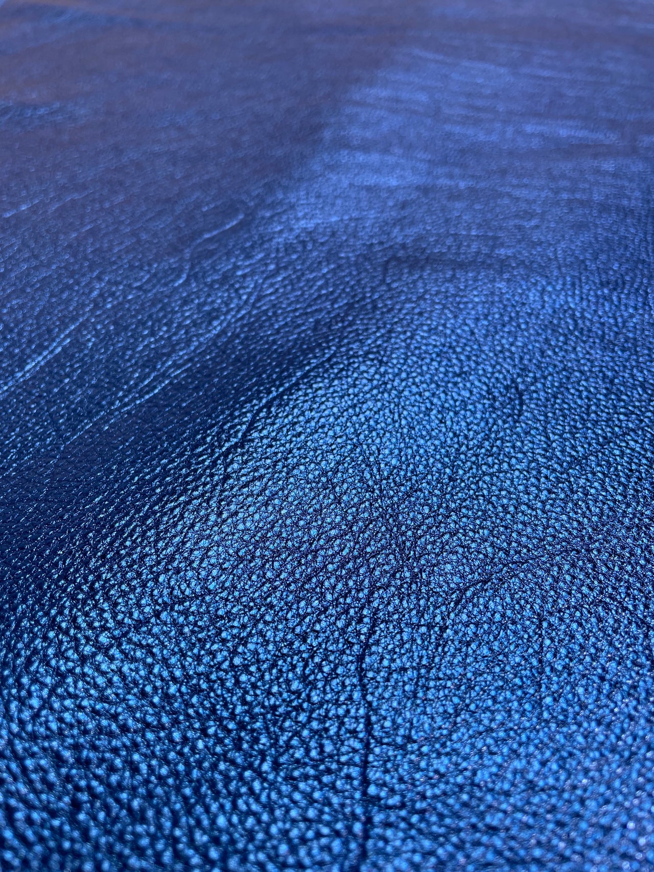 Royal Blue Metallic Natural Grain Cowhide – TanneryNYC